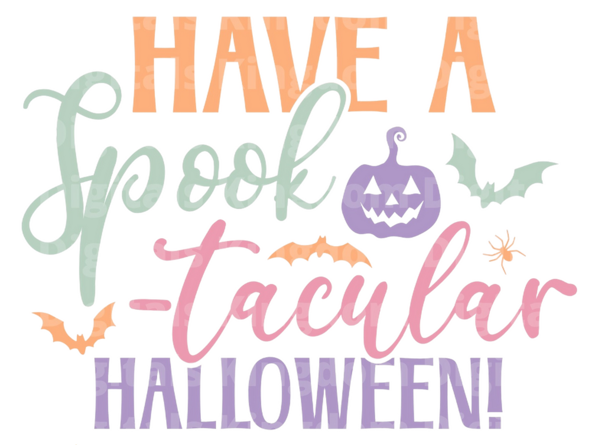Have a spook-tacular Halloween! SVG Cut File – Kingdom Art Digitals