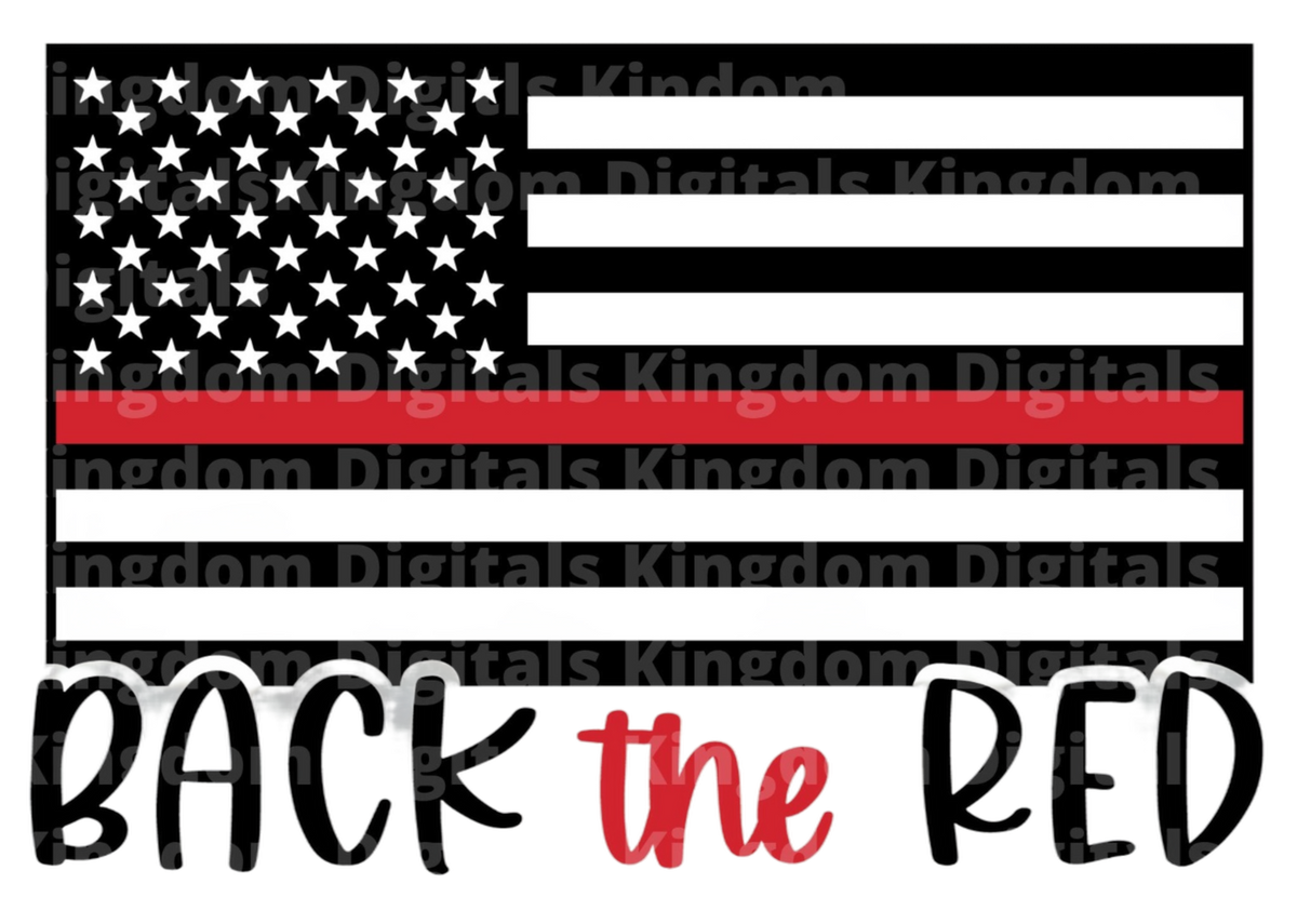 Back The Red SVG Cut File – Kingdom Art Digitals