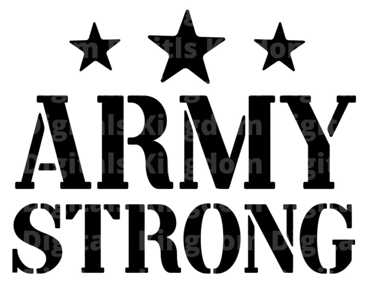 Army Strong SVG – Kingdom Art Digitals
