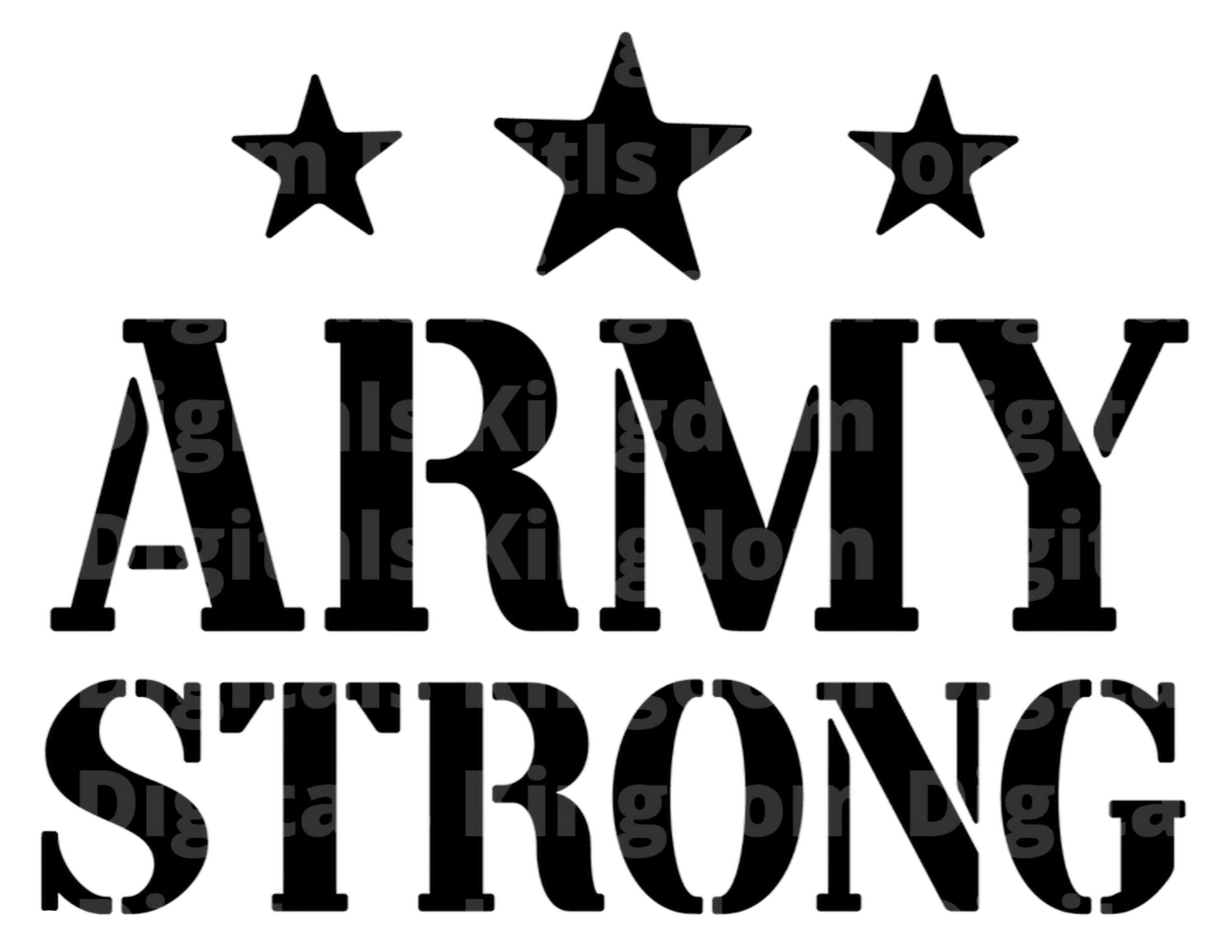 Army Strong Svg Kingdom Art Digitals