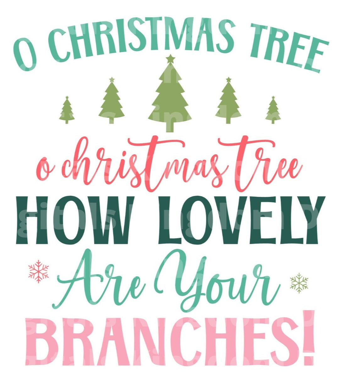 O Christmas Tree O Christmas Tree SVG Cut File – Kingdom Art Digitals